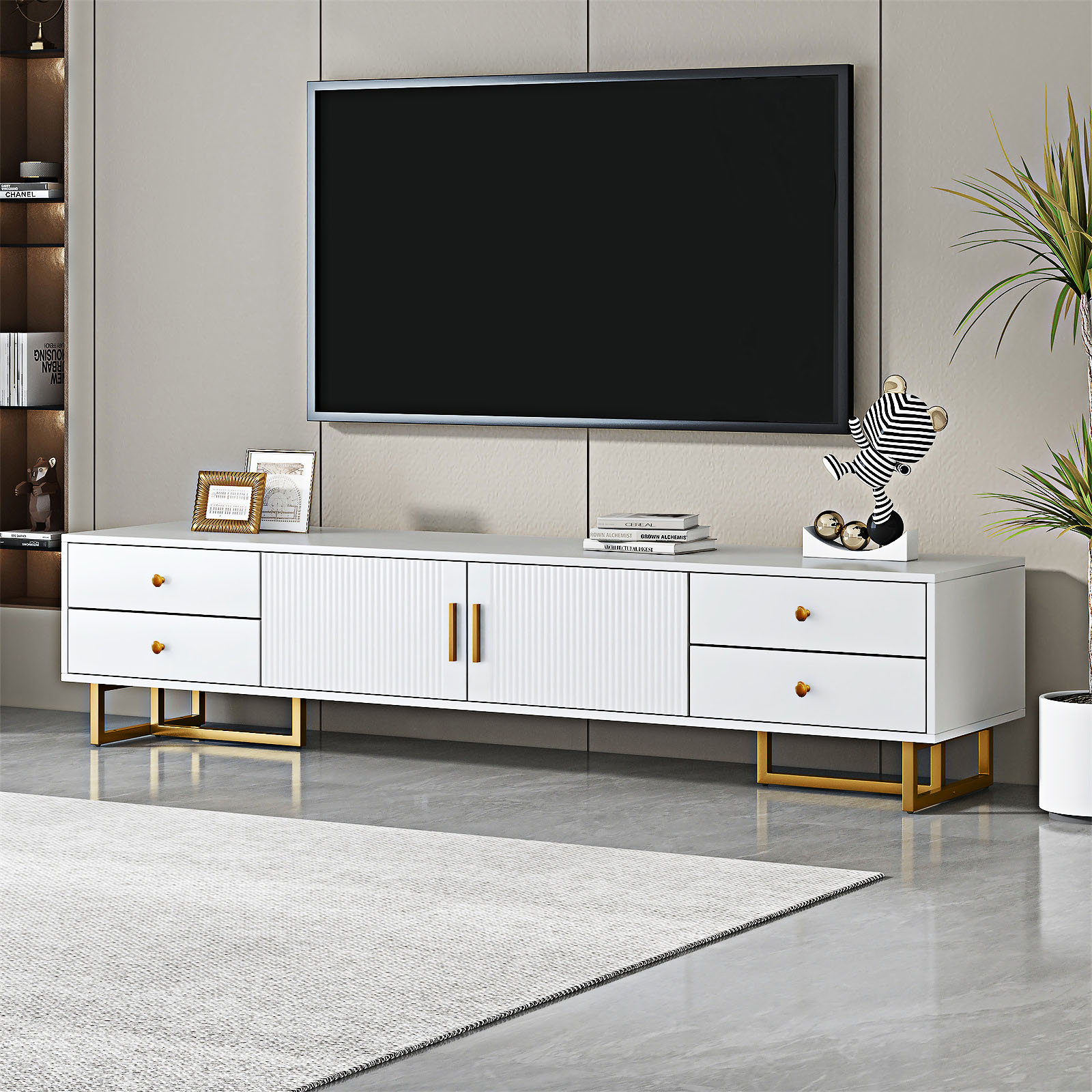 Mercer41 TV Stand Media Console Table TV Console Cabinet | Wayfair