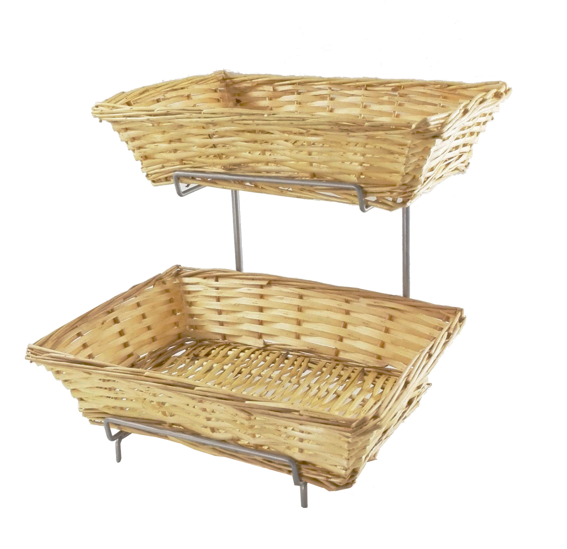 Bay Isle Home™ 7.8 X 19 X 13" Two-tier Display Rack for Counters with 2 ...