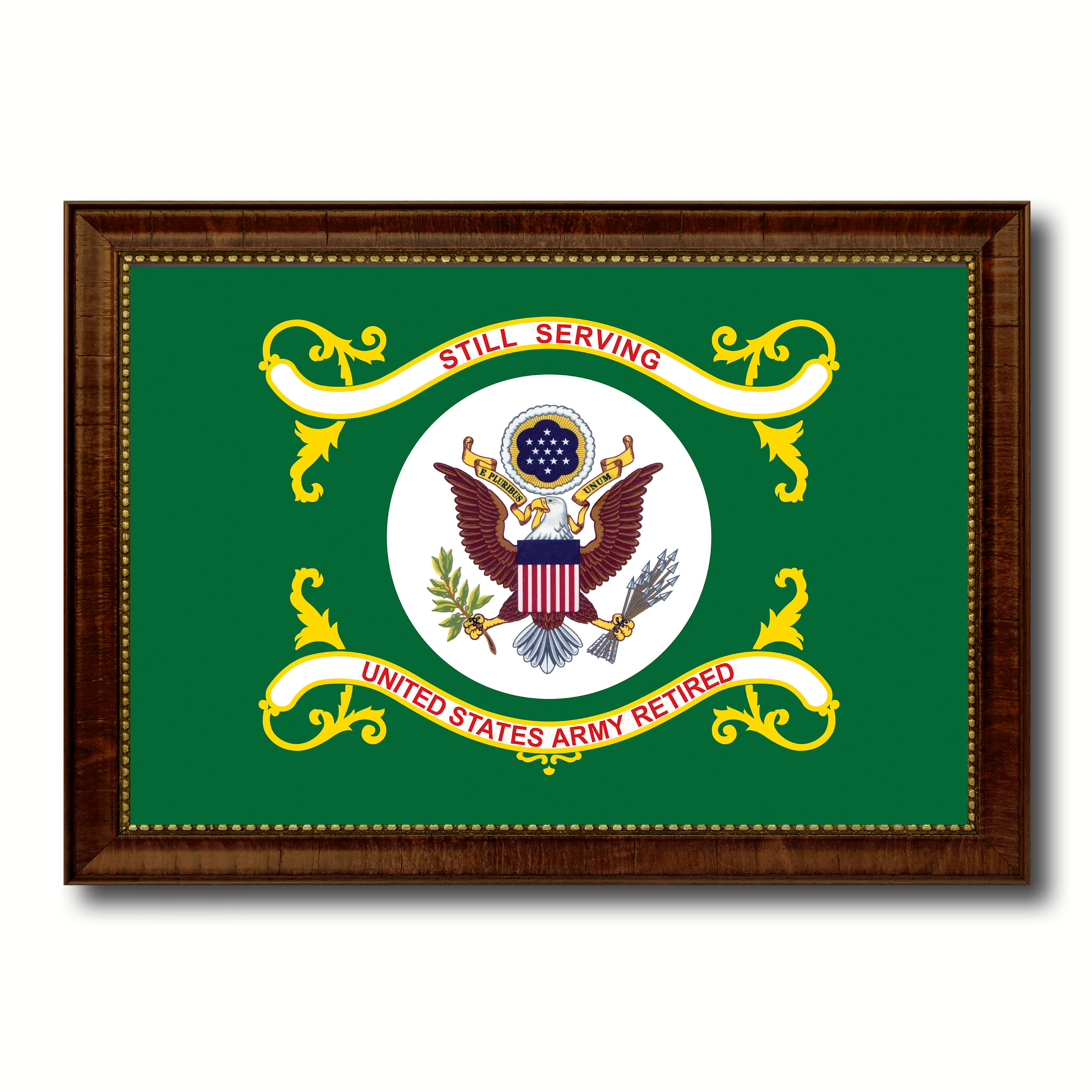 Trinx US Army Retired Military Flag Canvas Print, 15 x 21 | Wayfair