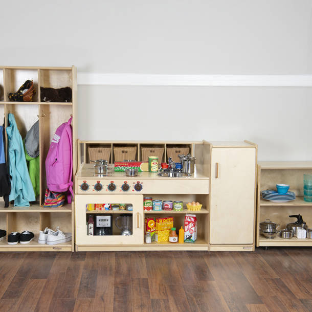 Wood Designs Adjustable Rectangle 4 Students Activity Table & Reviews ...