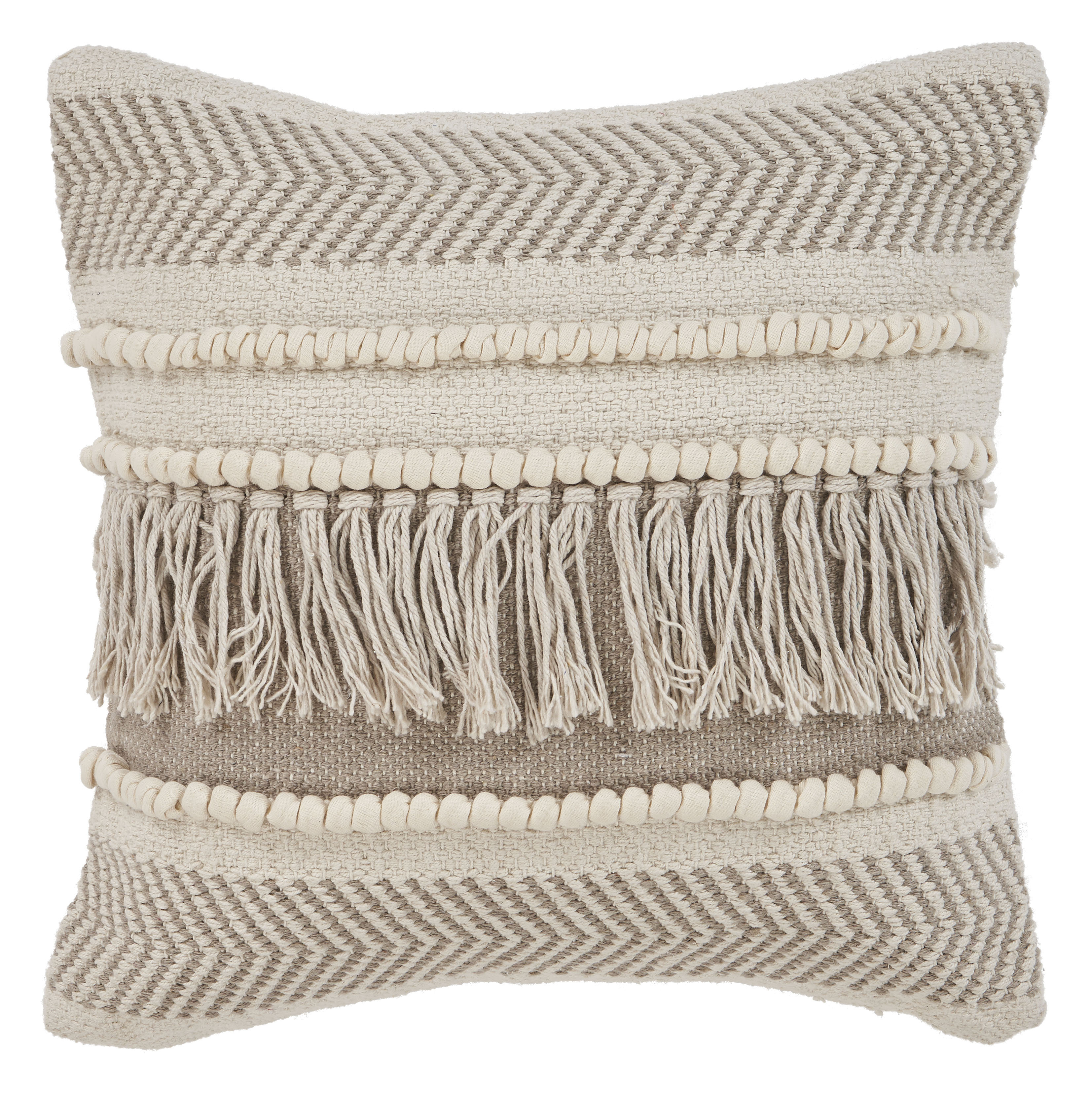 Rajani Home Over-Tufted Pillows Comfort Square Cotton Pillow Cover ...