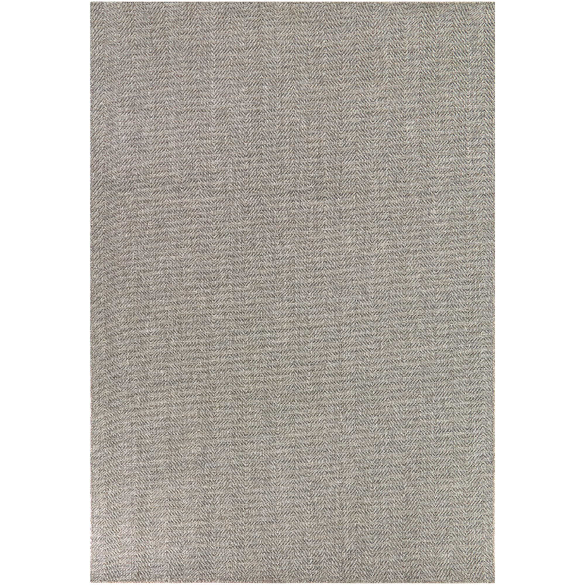 Ebern Designs Yarborough Grey Simple Chevron Indoor/Outdoor Area Rug ...