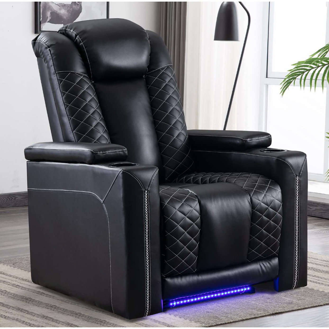Orren Ellis Valdean Faux Leather Lift Assist Recliner | Wayfair