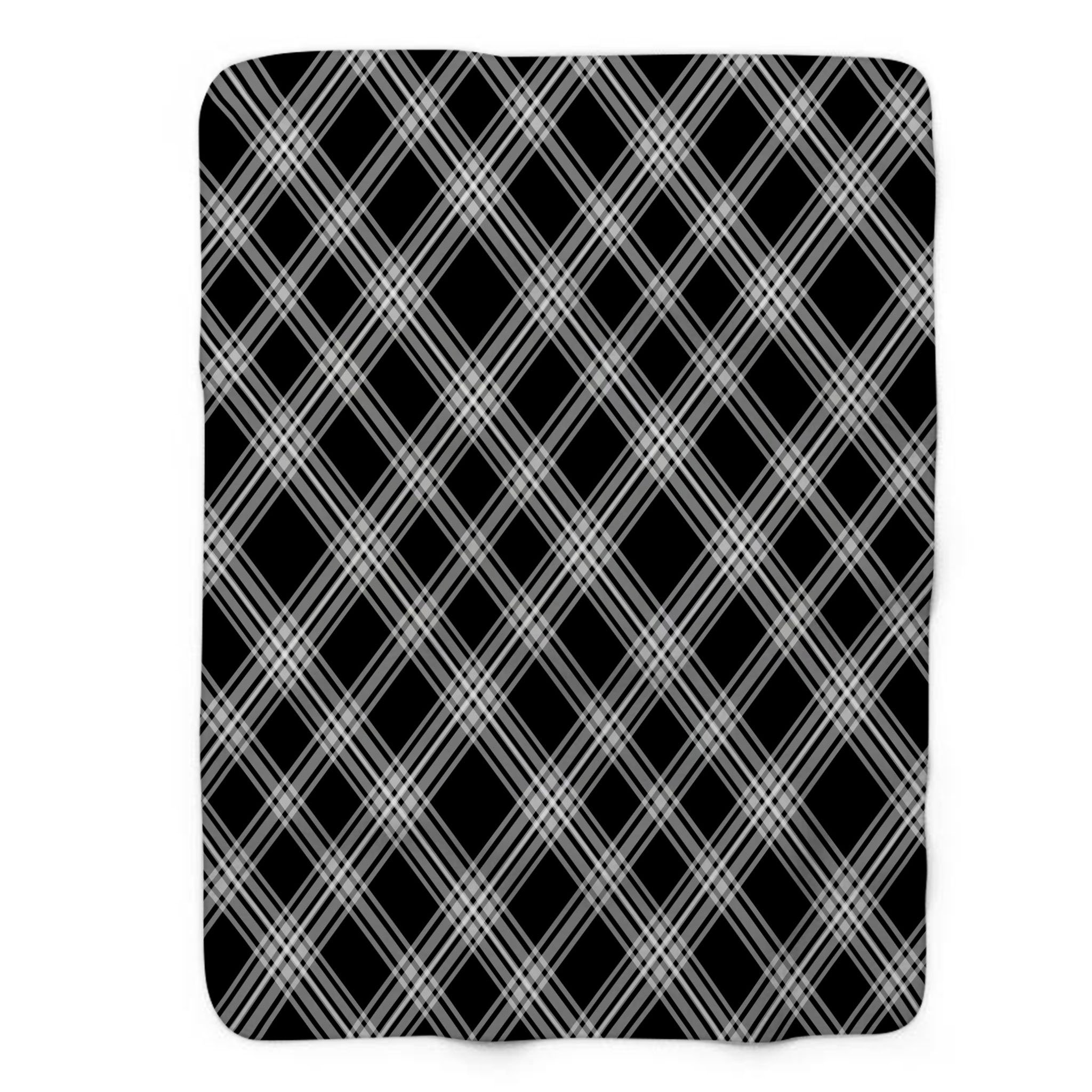 MentionedYou Holiday Checks - 1 Piece Premium Sherpa Blanket 0032 ...