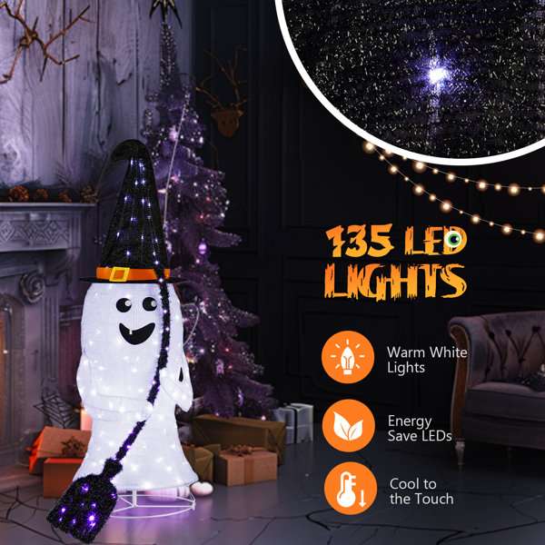 The Holiday Aisle® 4Ft Halloween Collapsible Ghost Decorations ...