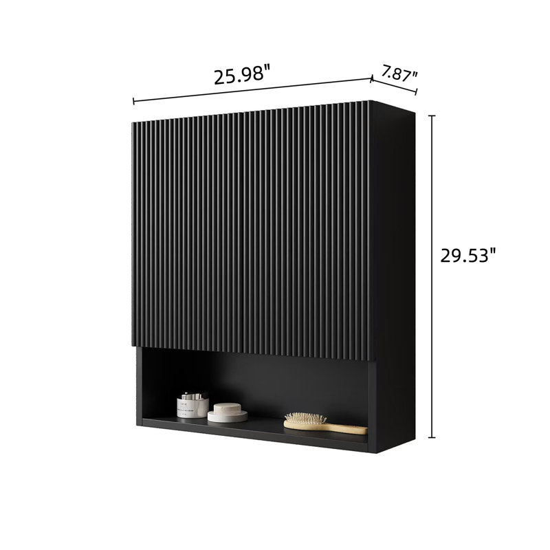 Hokku Designs Wall-Mounted Bathroom Cabinet, Storage Cabinet With Doors ...