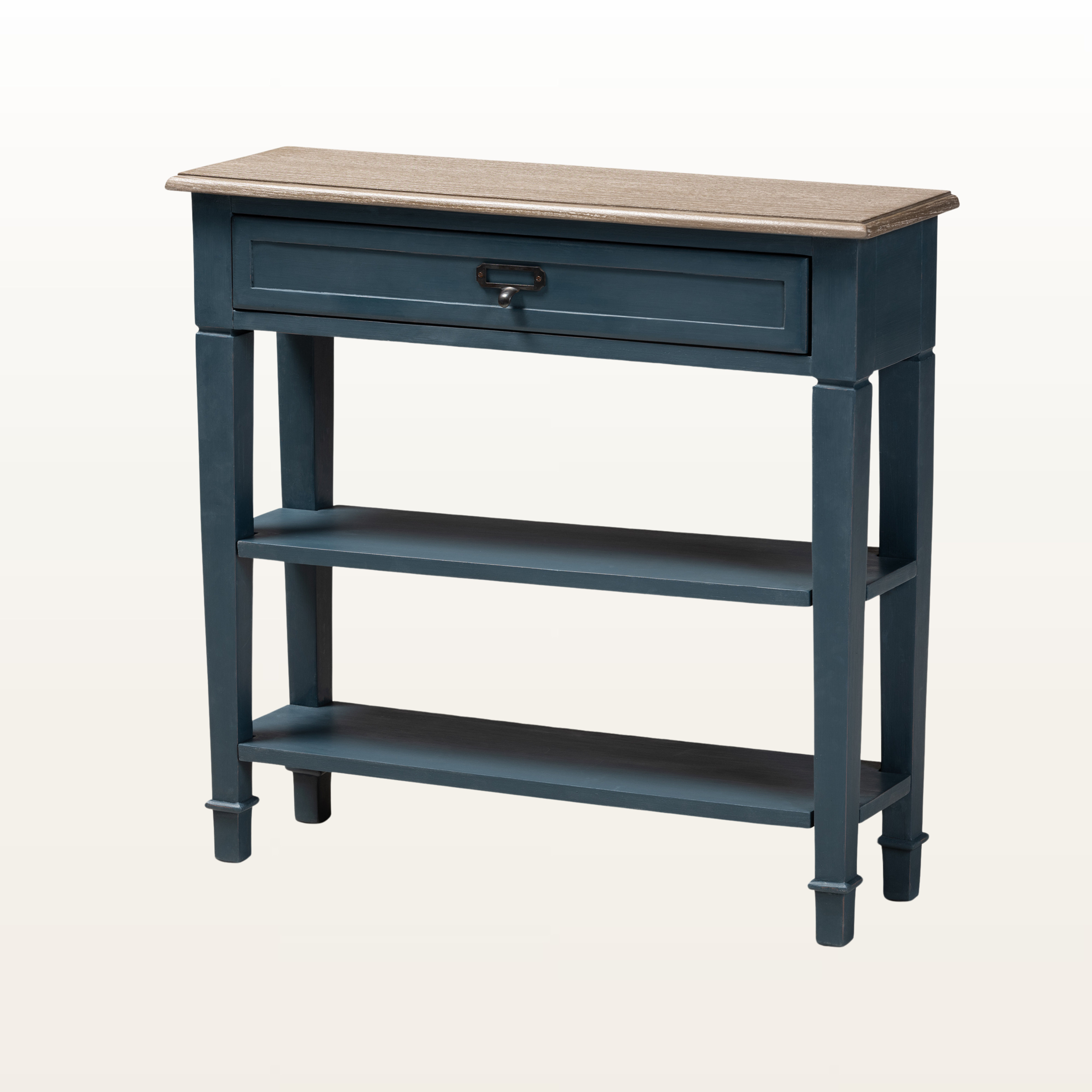 Ophelia & Co. Ingrit Blue Spruce Finished Wood Accent Console Table ...