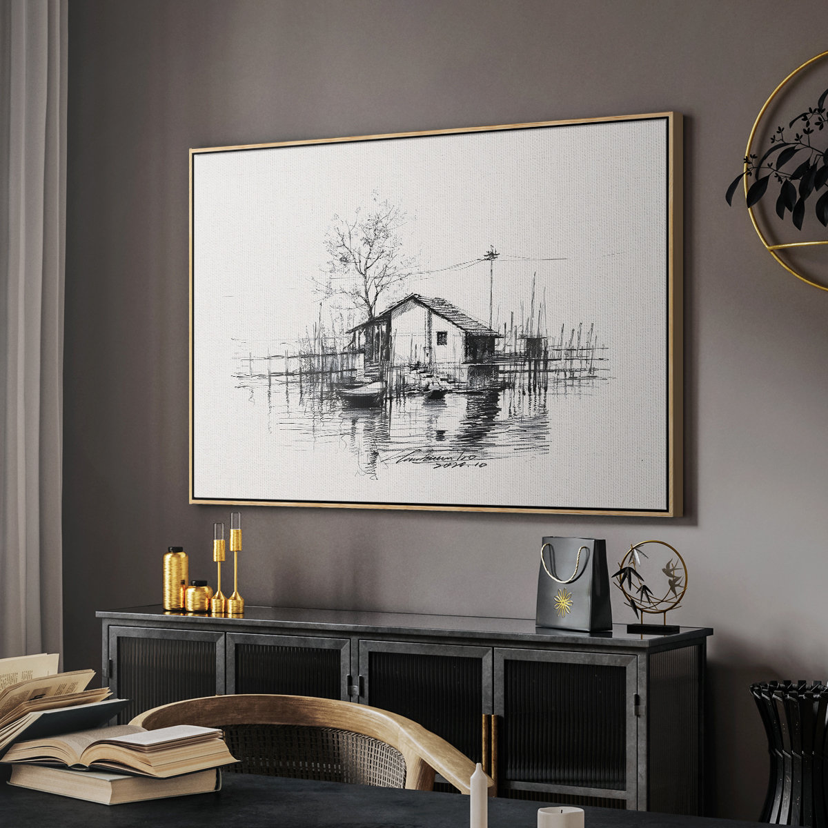 Latitude Run® " Vintage Landscape - DCCCXXXIX " on Canvas | Wayfair