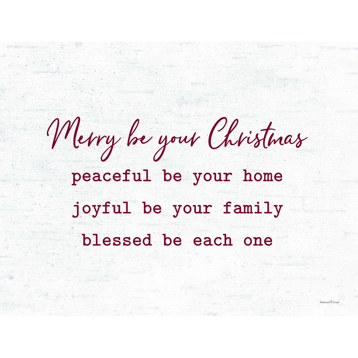 Trinx «Merry Be Your Christmas», art textuel sur toile tendue - Wayfair ...