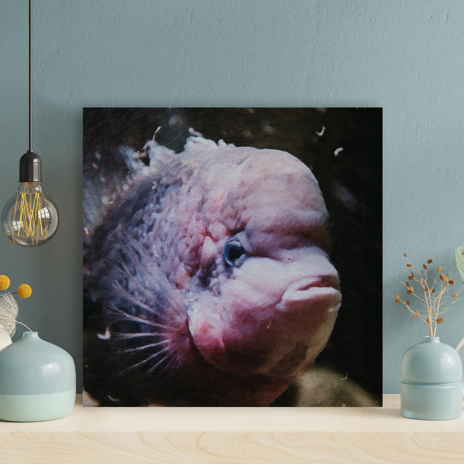 Rosecliff Heights Pink And White Sea Creature - Wrapped Canvas Painting ...