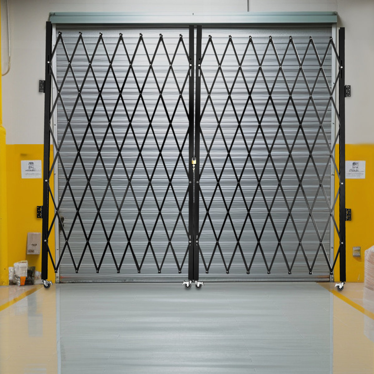 FRONG Double-Folding Metal Security Gate | Wayfair