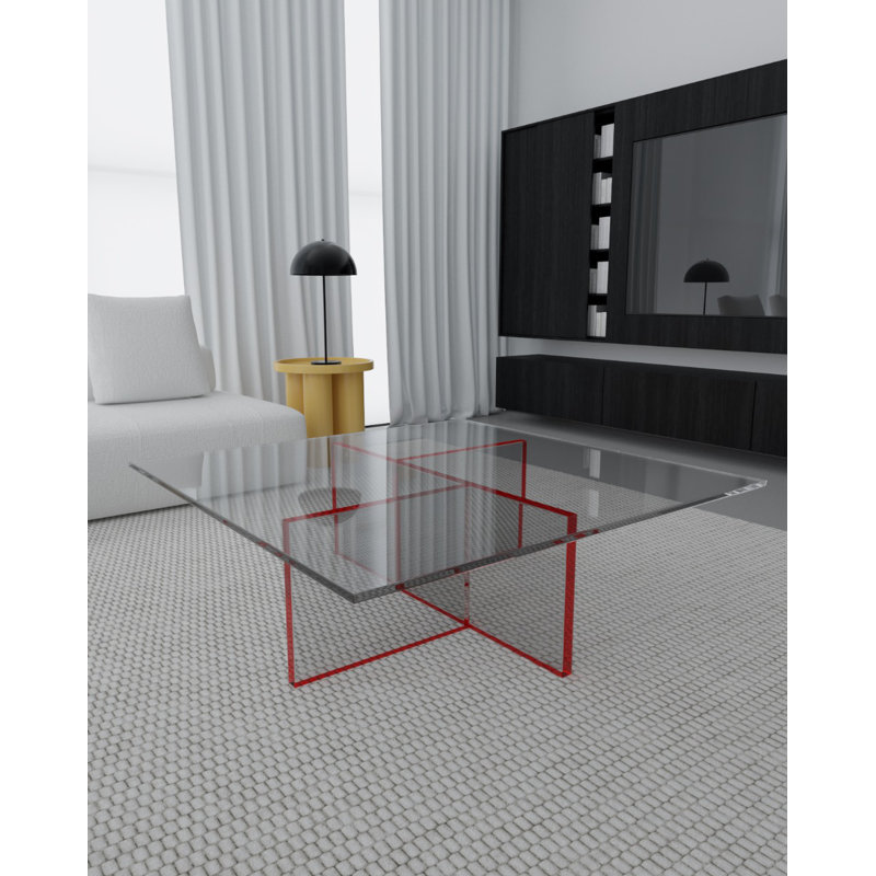 GUSTO DESIGN COLLECTION Sunny Coffee Table Red Color Edge | Wayfair