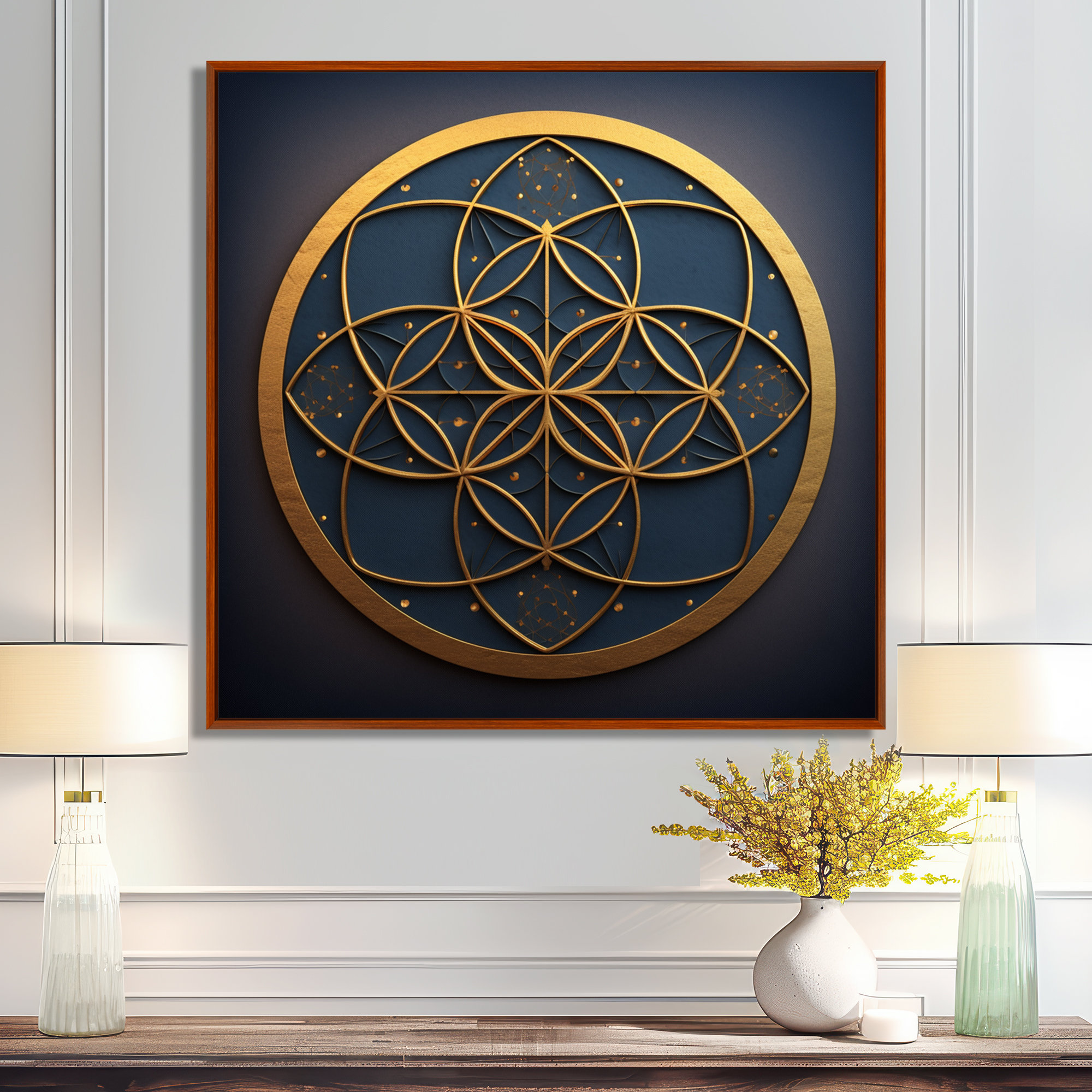 George Oliver Sacramental Blue Sacred Geometry Seal I - Abstract ...