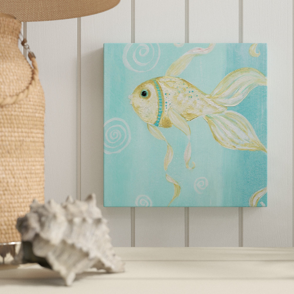 Highland Dunes 'Whimsical Sea II' Painting on Wrapped Canvas - Wayfair ...