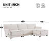 Latitude Run® 110" Modular Sectional Sofa, L-Shape With Extra-Wide Seat ...