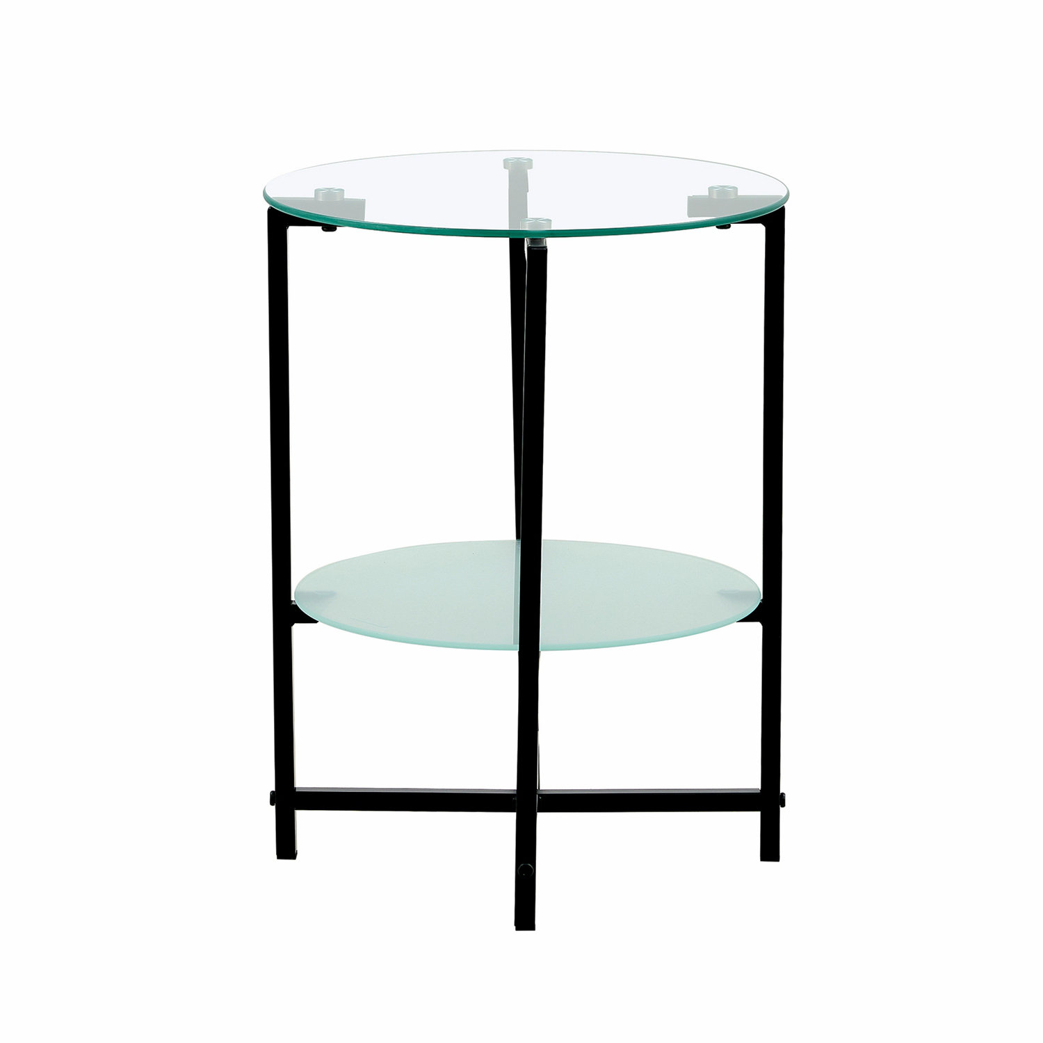 Ebern Designs Katja Glass Top Single Coffee Table | Wayfair