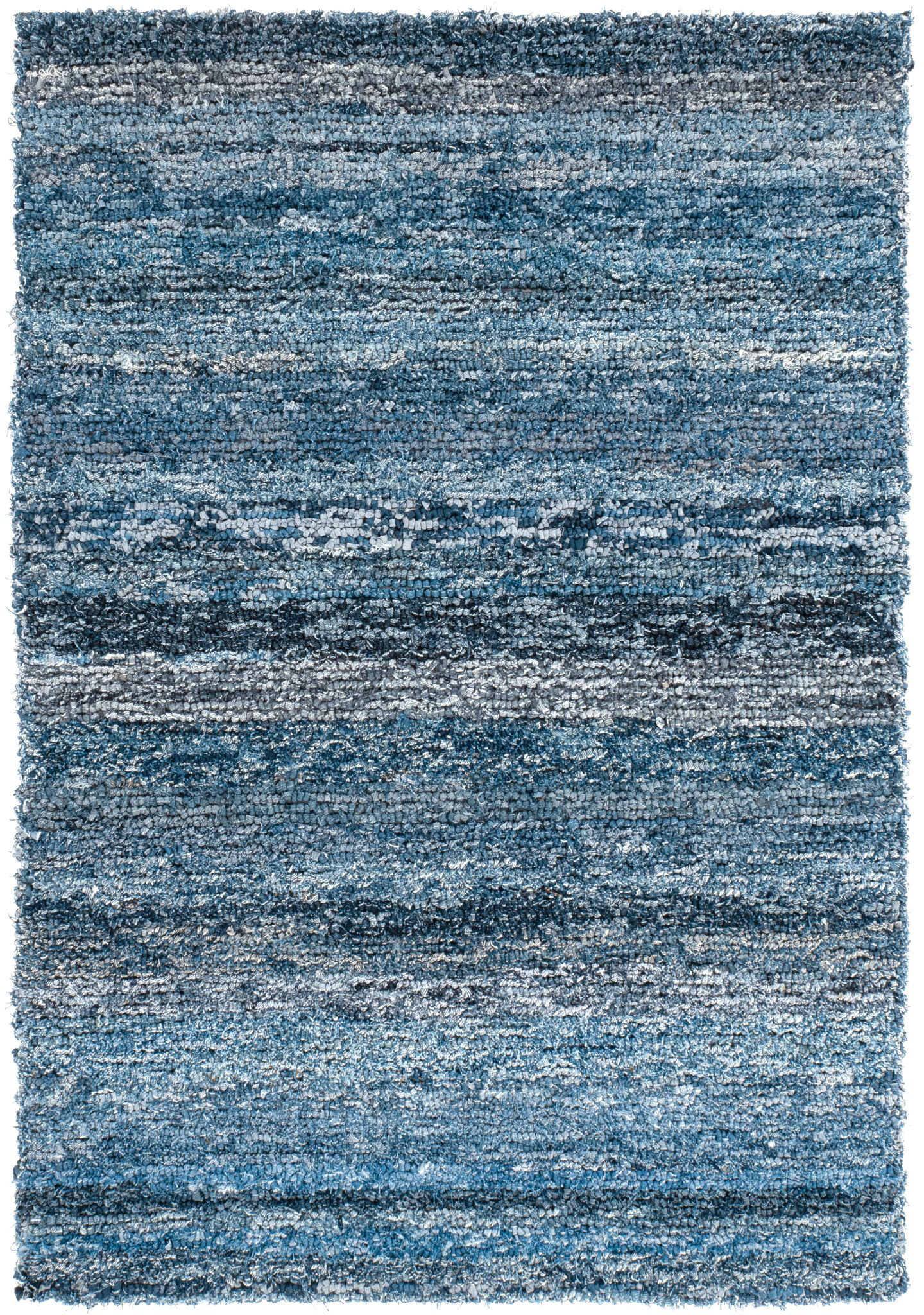 Dash and Albert Rugs Denim Chindi Blue Hand Hooked Cotton Rug | Wayfair