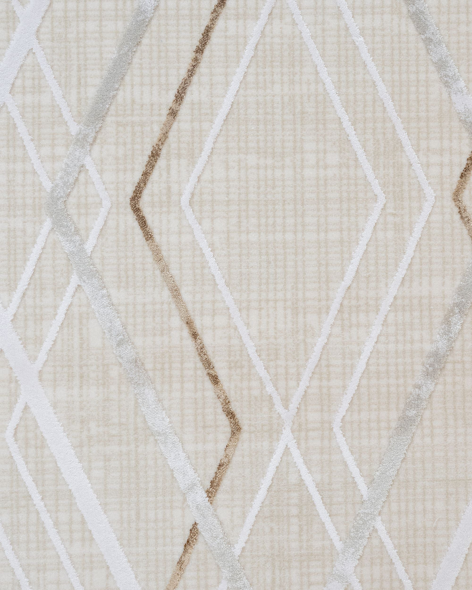 Wade Logan® Bernadette Mink Geometric Acrylic Machine Made Area Rug ...