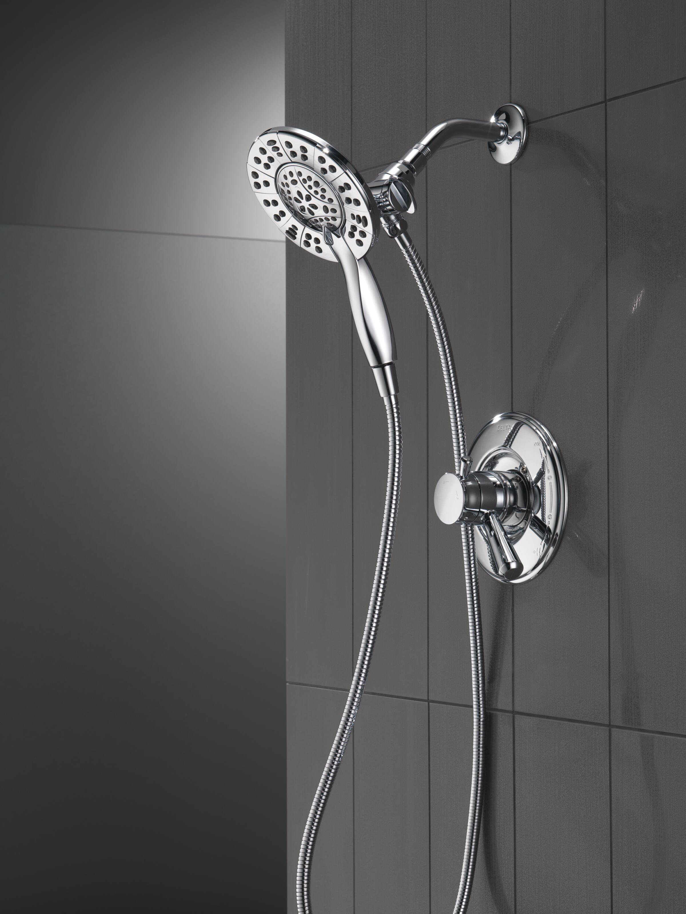 Delta Linden 17 Series Dual-Function Shower Faucet Set, In2ition Shower Handle Trim Kit ...