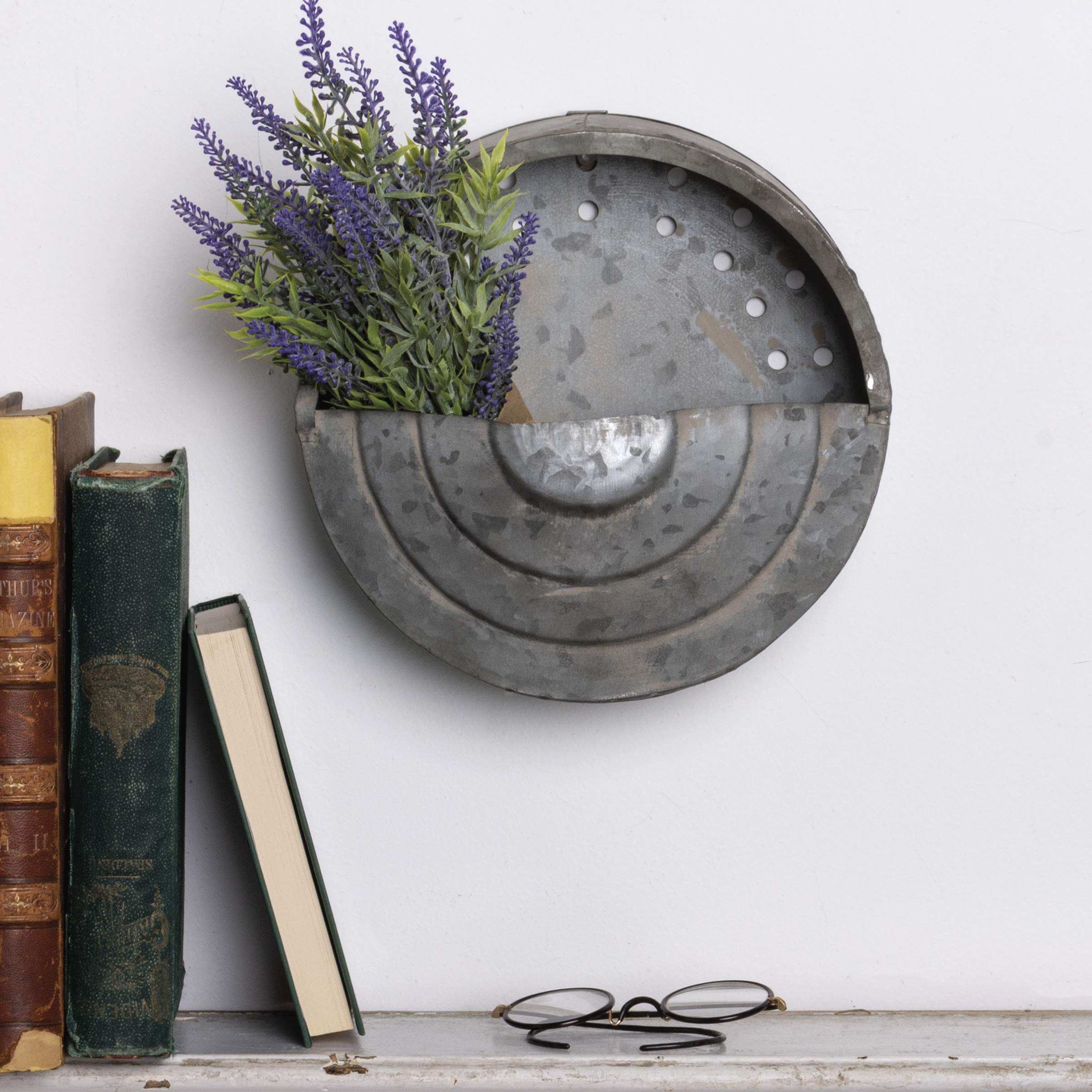 Gracie Oaks Handmade Galvanized Metal Rustic Wall Pocket For Home And ...