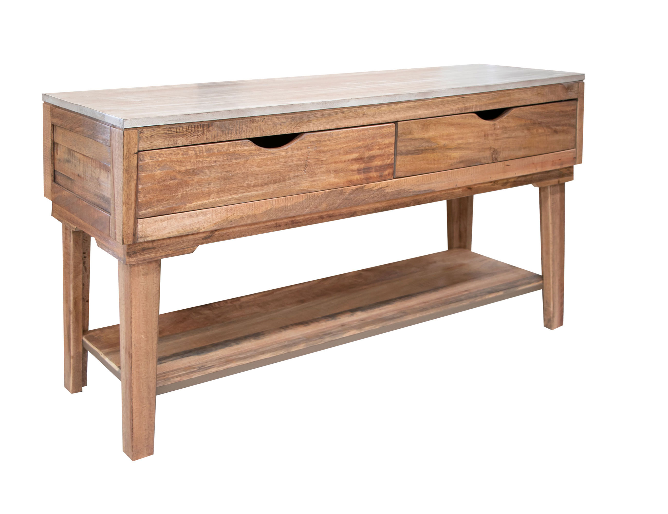 International Furniture Direct Tulum 2 Drawers Sofa Table | Wayfair