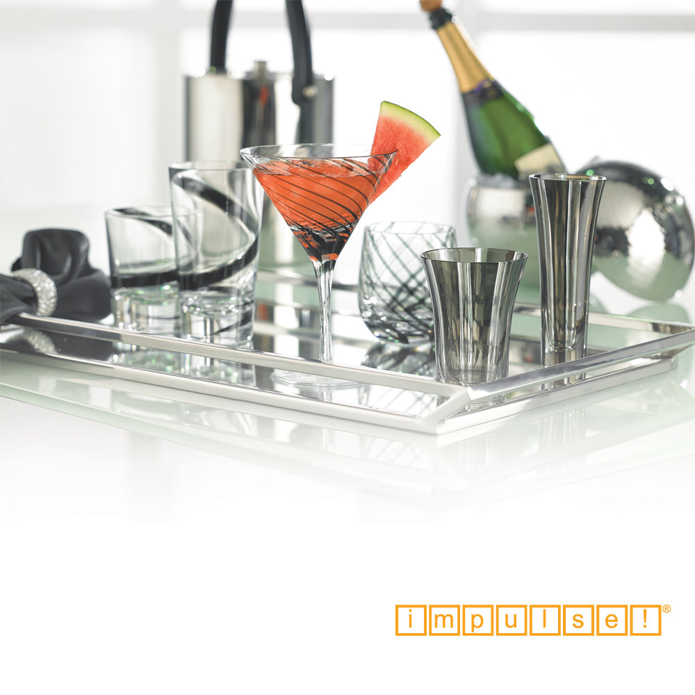 IMPULSE! Stockholm Stainless Vanity Tray & Reviews | Wayfair