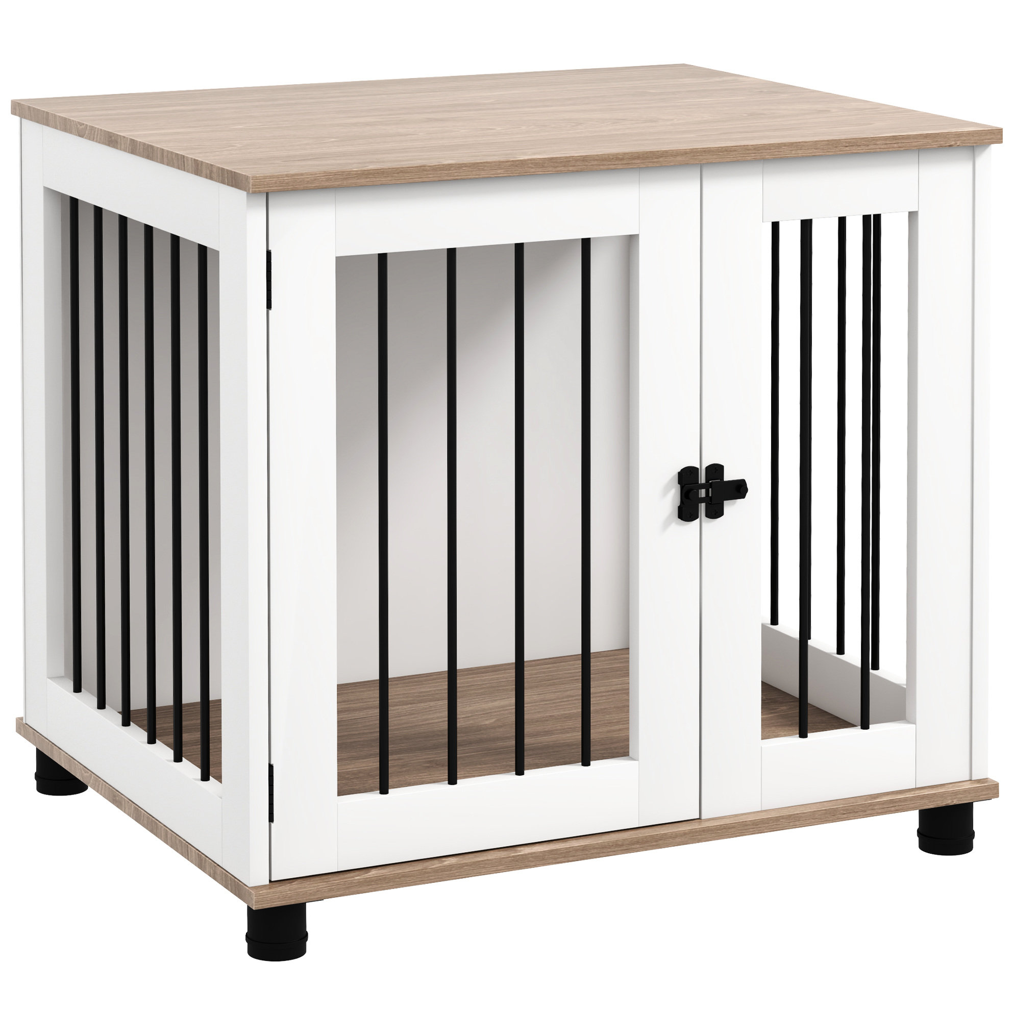 Tucker Murphy Pet™ Side Table Dog Kennel, Walnut Brown Indoor Crate For ...