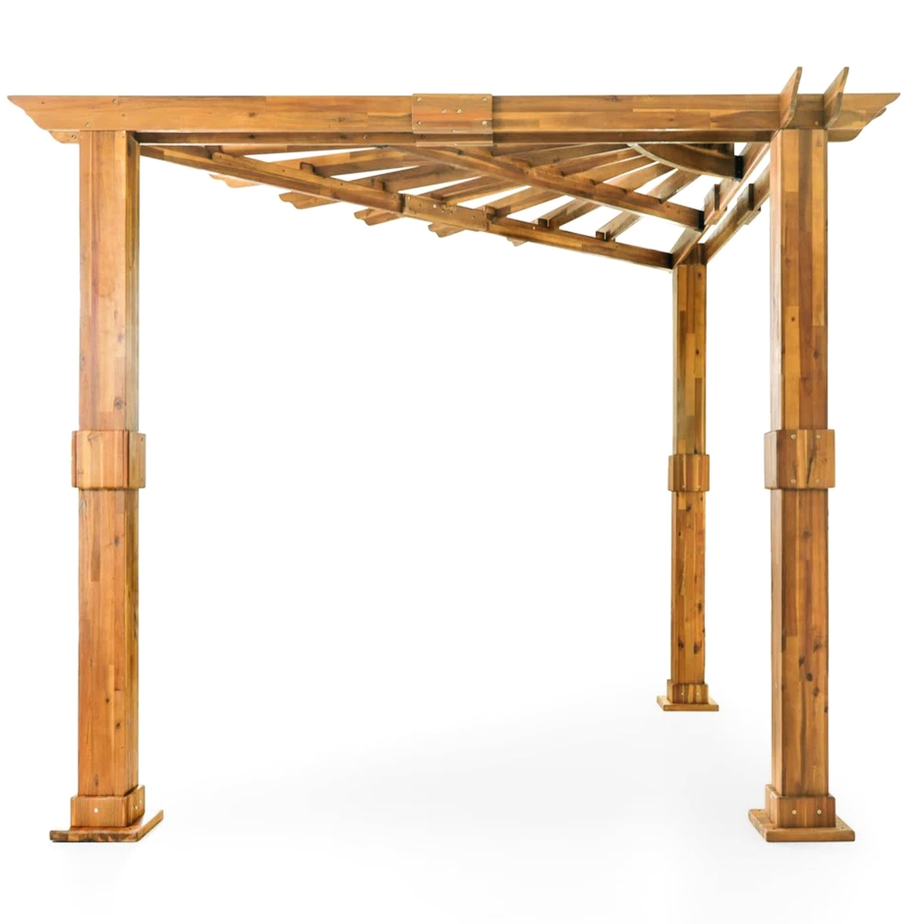 Arlmont & Co. Wood Outdoor Privacy Area - 103.62”h, Cover Corner Made ...