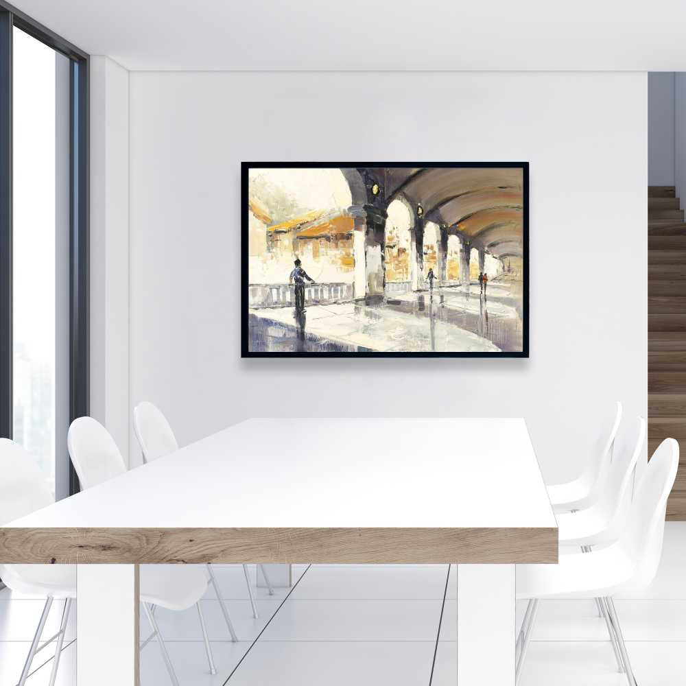 Begin Edition International Inc. People in a Spacious Hall - Canvas for ...