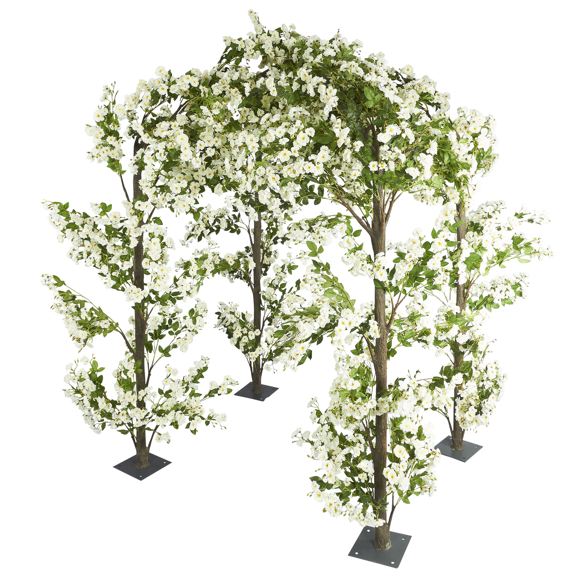 Bala Ceiling Fans Artificial Flower 7 Ft. W x 7 Ft. D Metal Patio ...