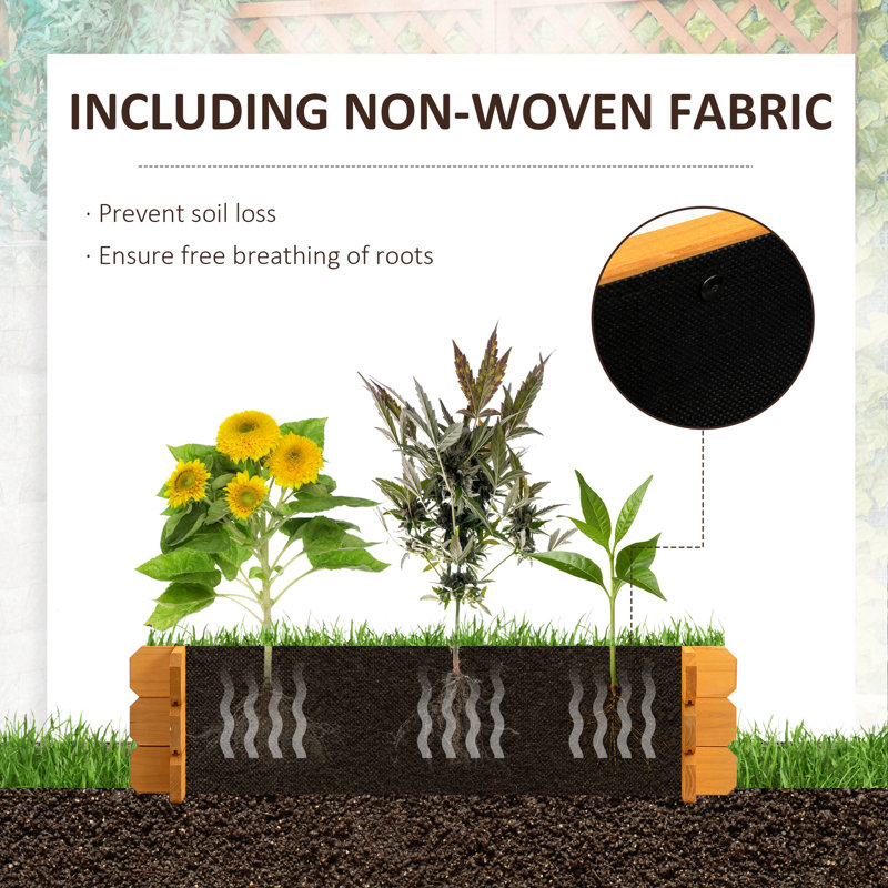 Arlmont & Co. Jeaneth Handmade Wood Outdoor Raised Garden - Wayfair Canada