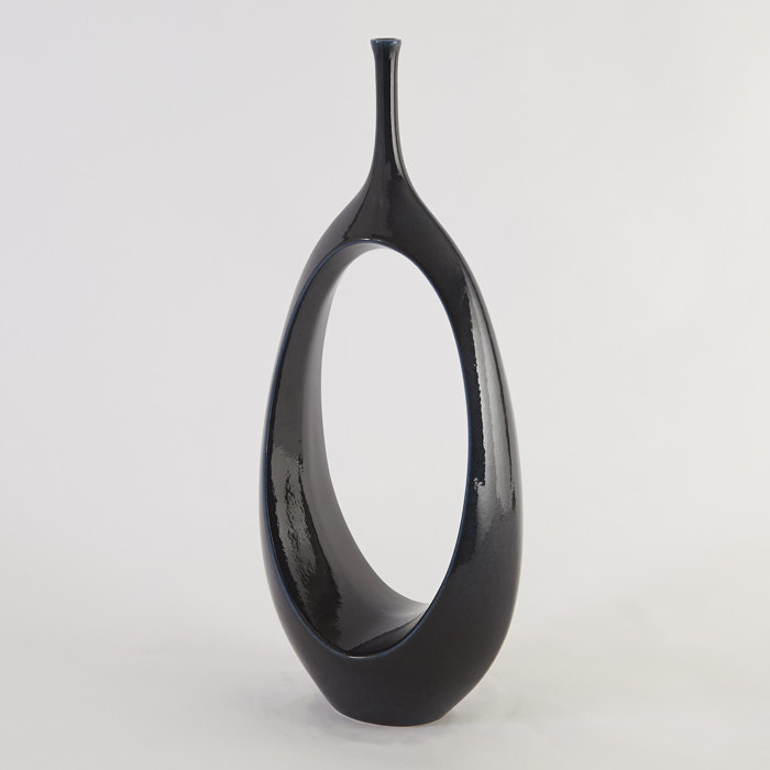 Global Views Open Oval Ring Vase-Celestial & Reviews | Wayfair
