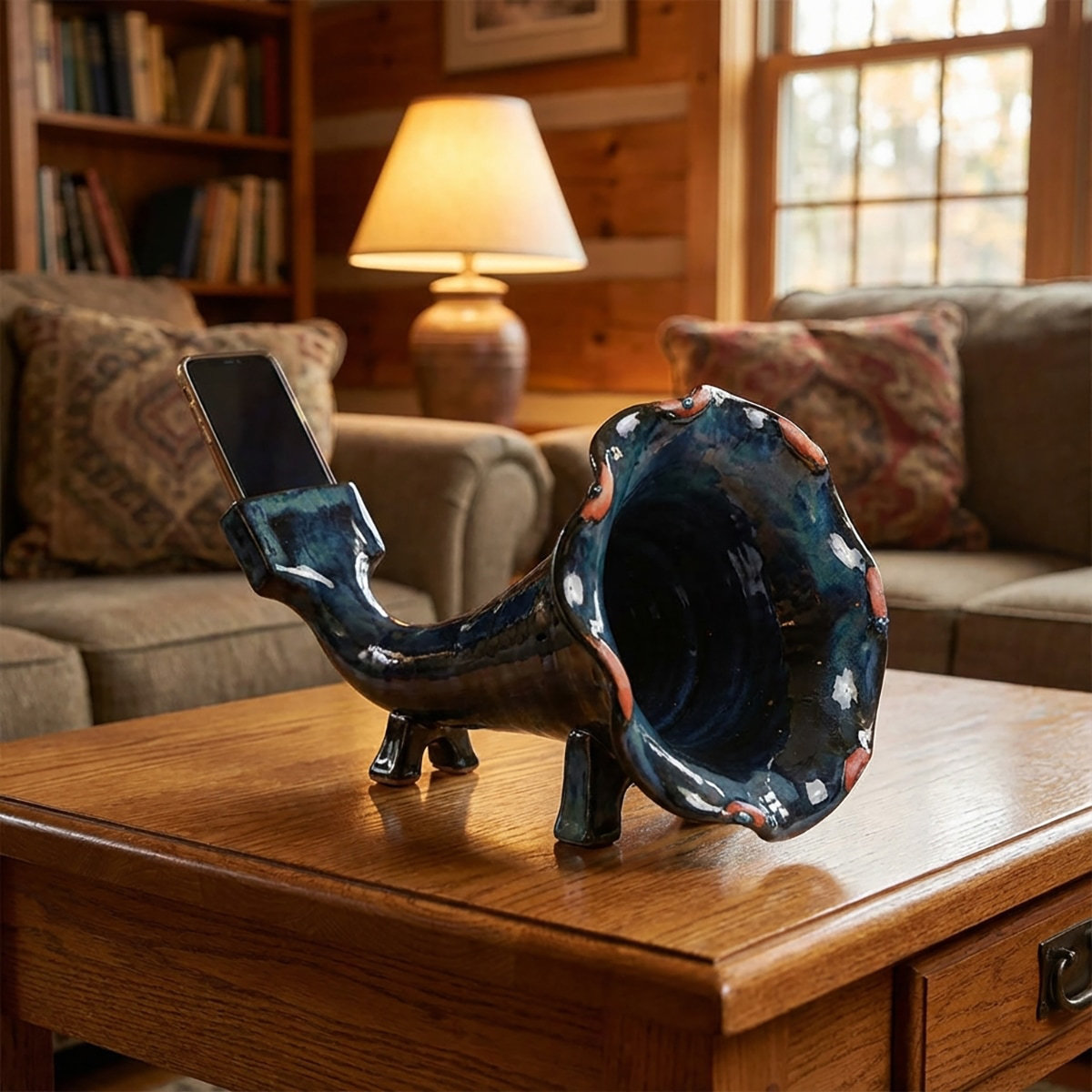 Clayspire Decorative Ceramic Phone Amplifier - Wayfair Canada