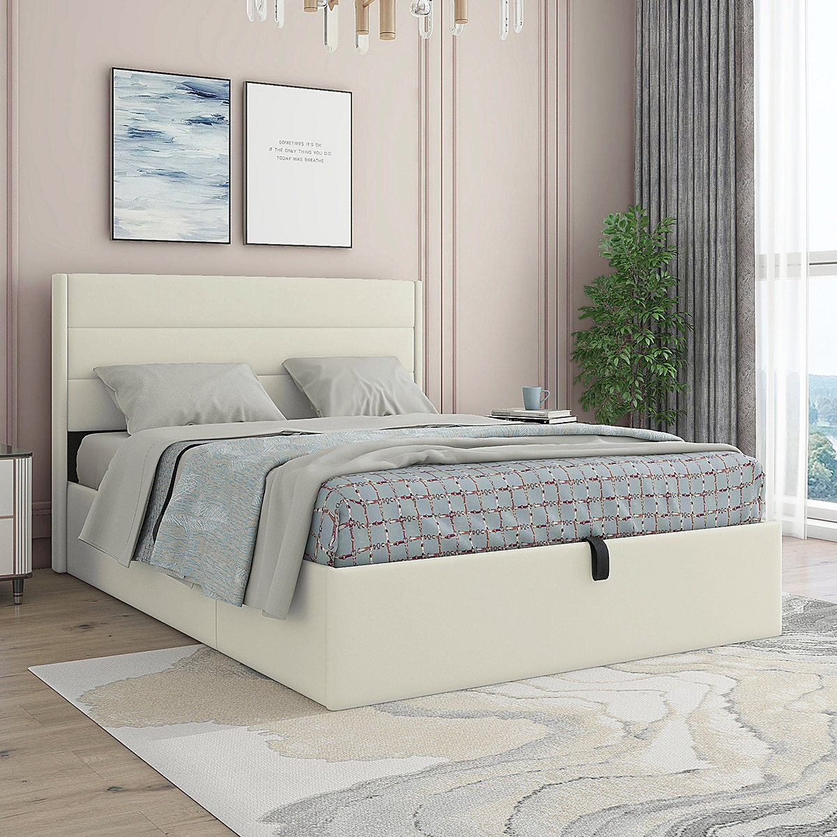 Latitude Run® Denicolais Low Profile Storage Wingback Bed & Reviews ...