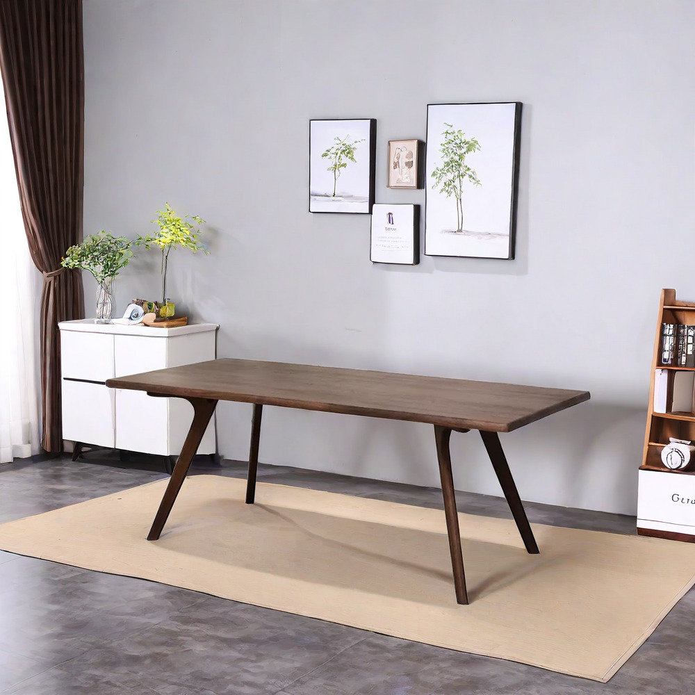 Corrigan Studio® Modern Minimalist Solid Wood Dining Table_Ash ...