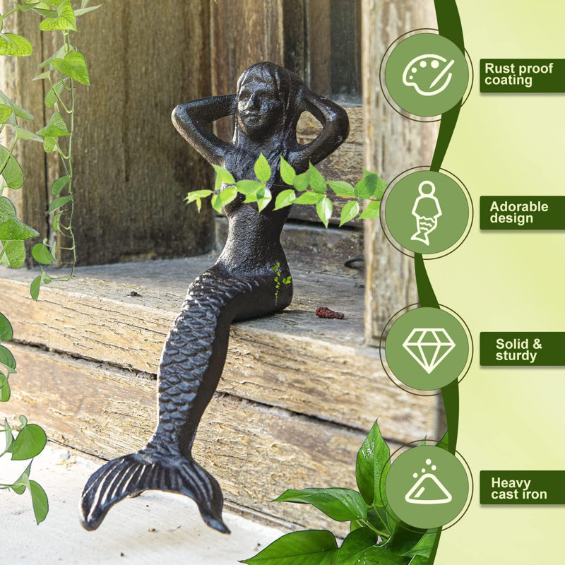 Trinx Kanton Iron Garden Statue | Wayfair