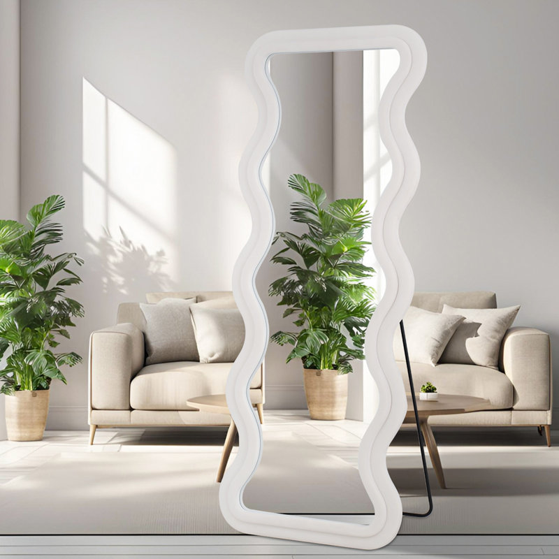 Wrought Studio™ Wavy Full Length Mirror | Wayfair