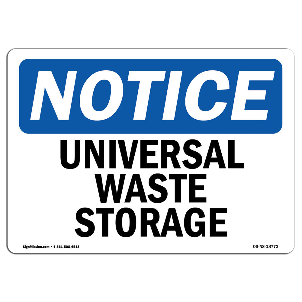SignMission Universal Waste Storage Sign | Wayfair