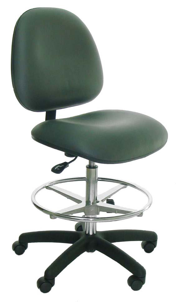 Industrial Seating Vinyl Drafting Chair | Wayfair