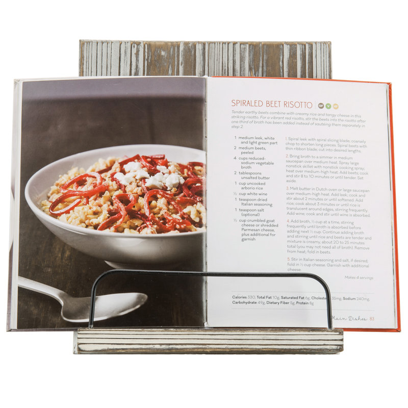 MyGift Solid Wood and Metal Tabletop Reading Book Stand | Wayfair