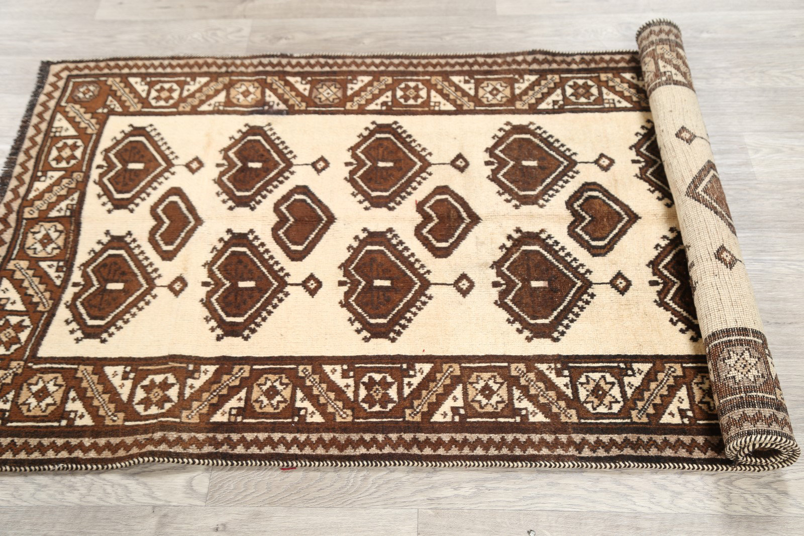 Bloomsbury Market Tabris Gabbeh Persian Hand-Knotted Wool Beige/Brown ...