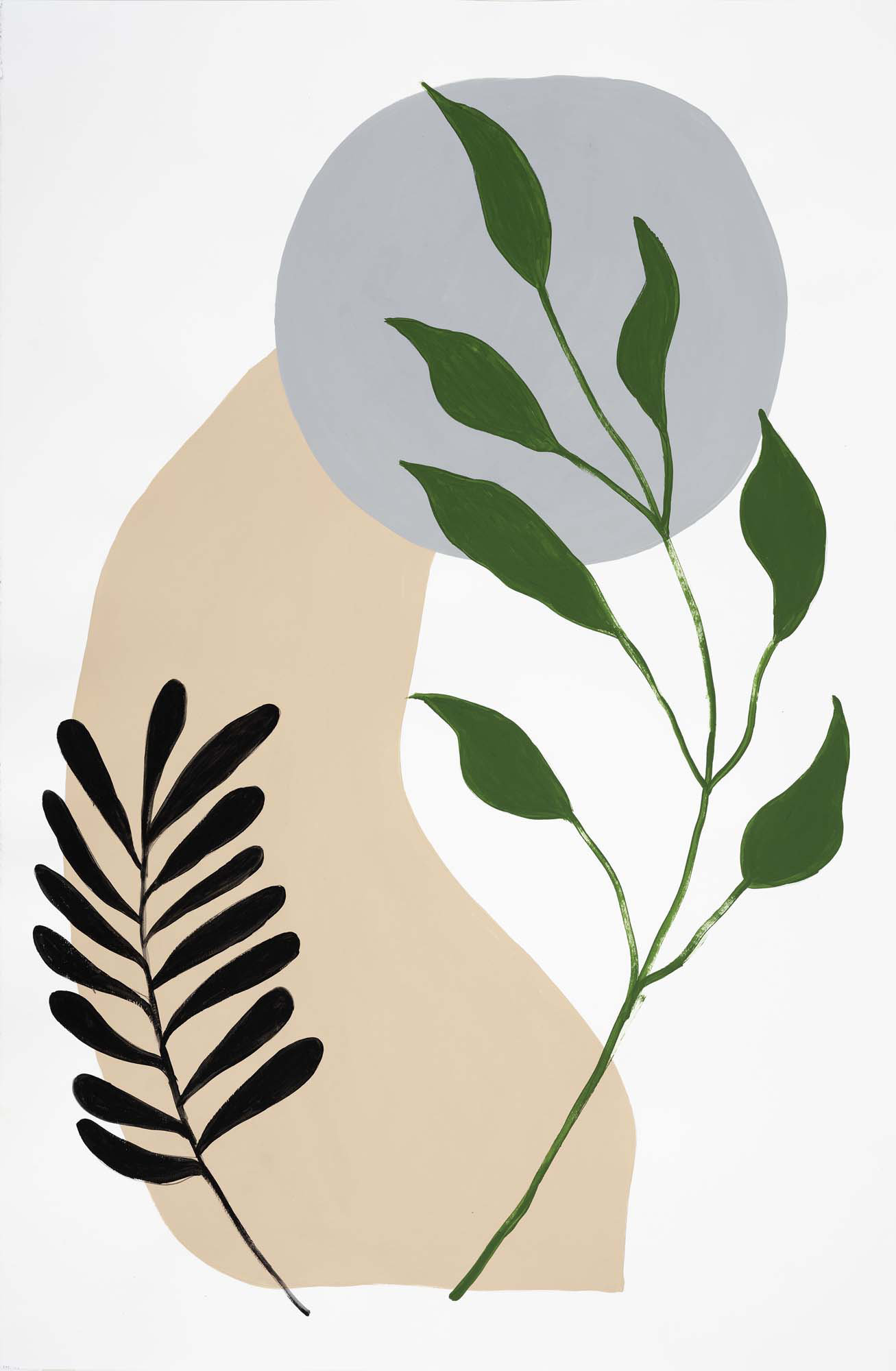 Yoffi Modern Botanical 1 by Yaffa G - Wrapped Canvas Graphic Art | Wayfair