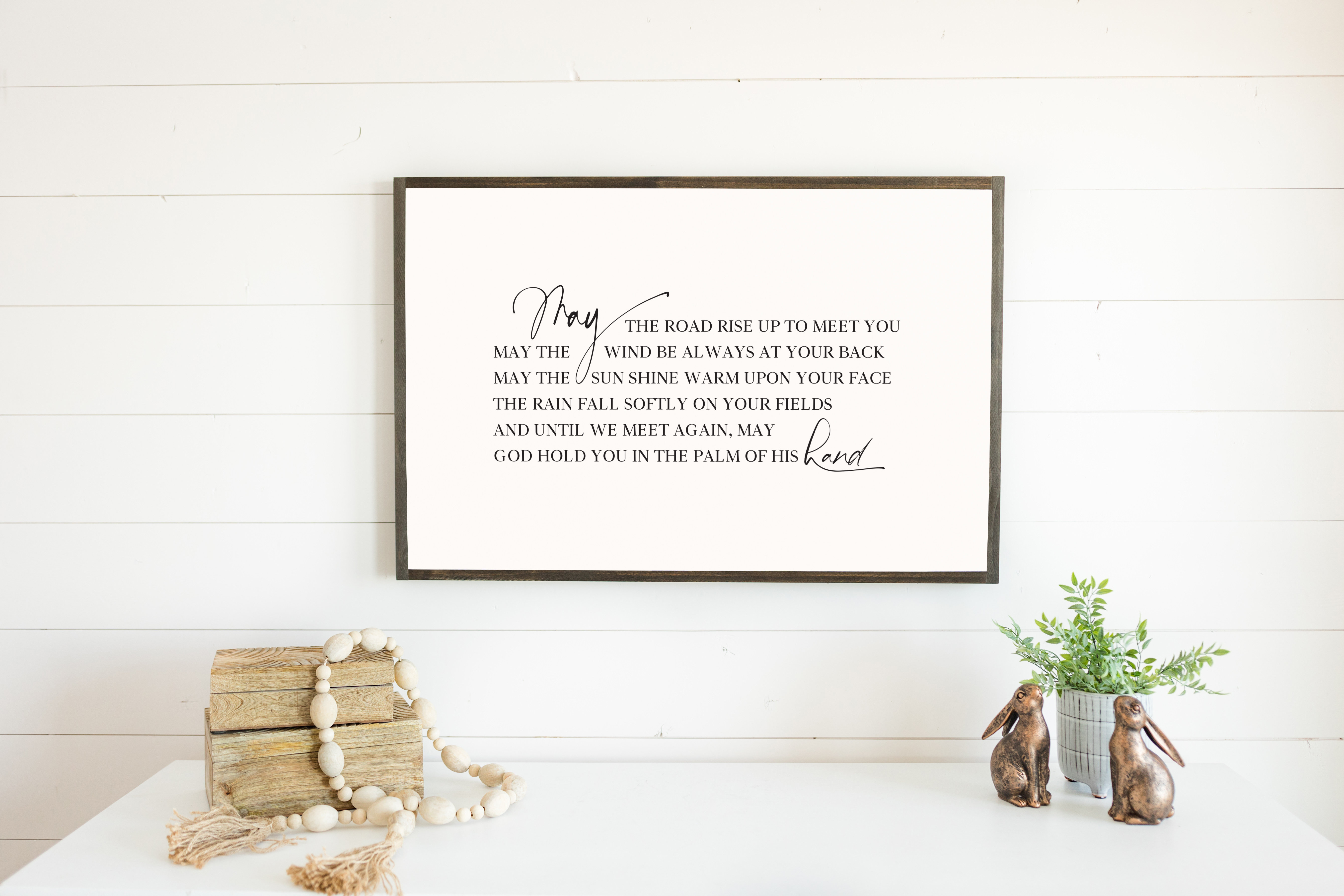 Trinx Irish Blessing | Wood Framed Wall Art Sign | Wayfair