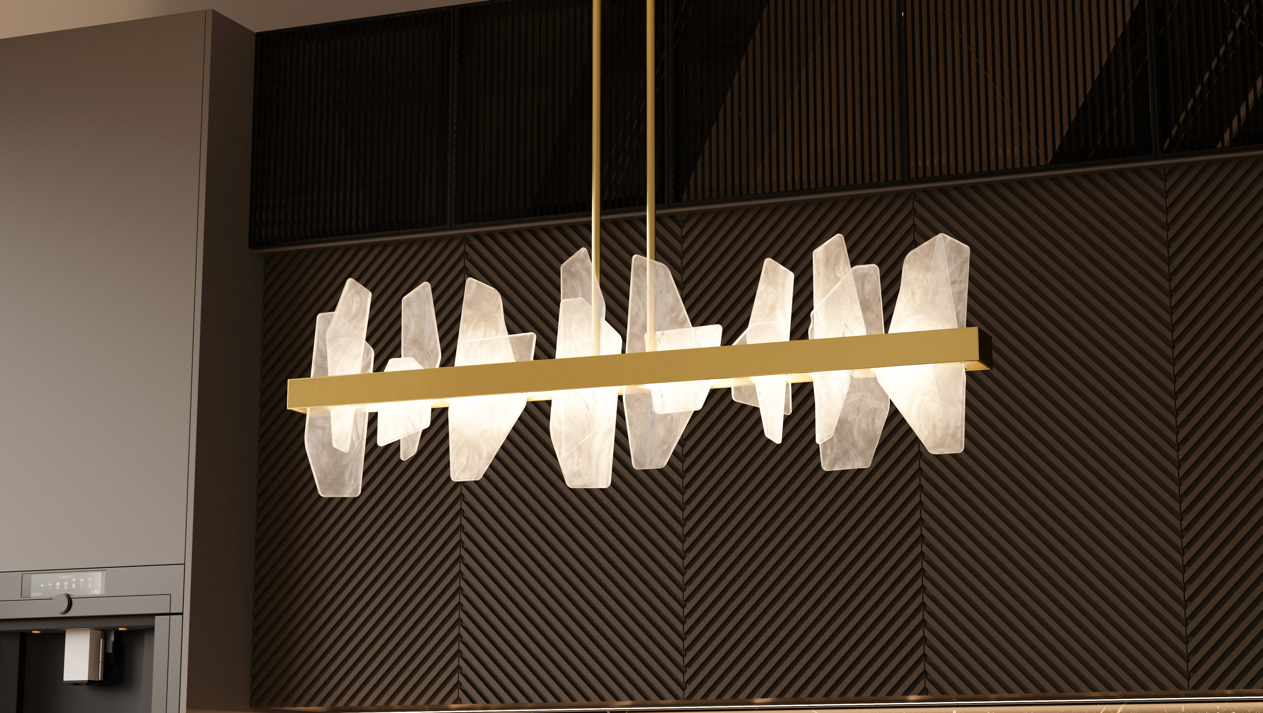 Mercer41 Aurelia Integrated LED Linear Chandelier | Wayfair