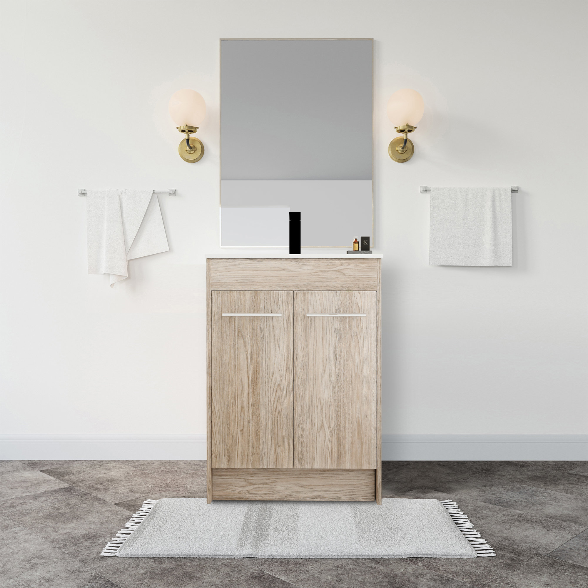 Hokku Designs Allandra 24" Single Bathroom Vanity Set | Wayfair