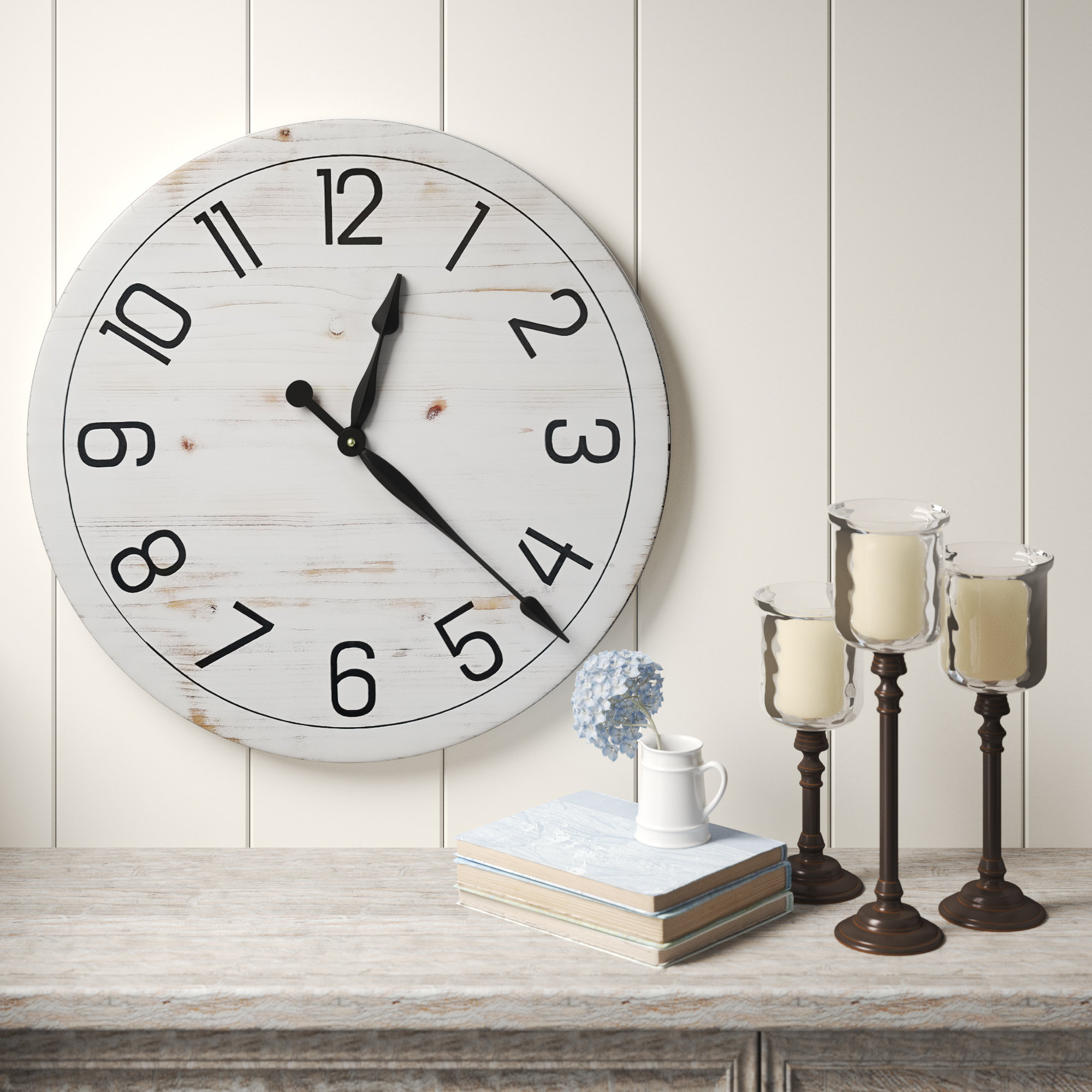 Gracie Oaks Oversized Dampier Wall Clock & Reviews - Wayfair Canada