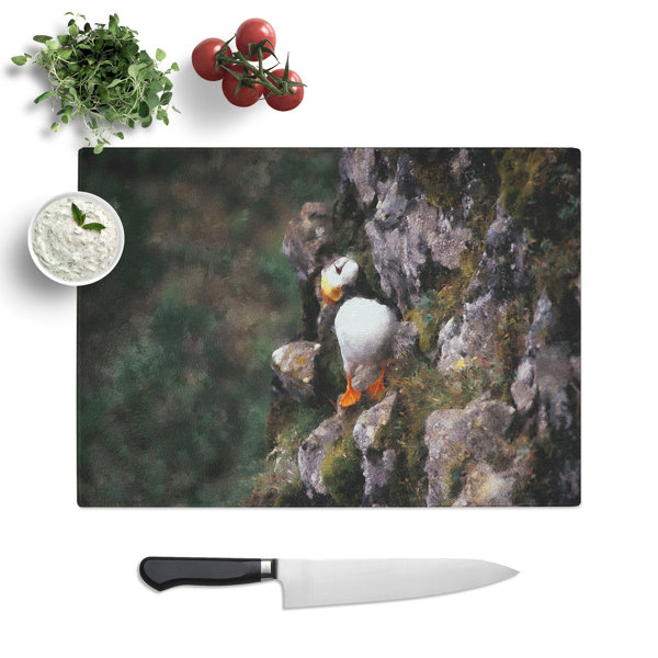 East Urban Home Atlantic Puffin Birds Vol.1 Painting Chopping Board ...