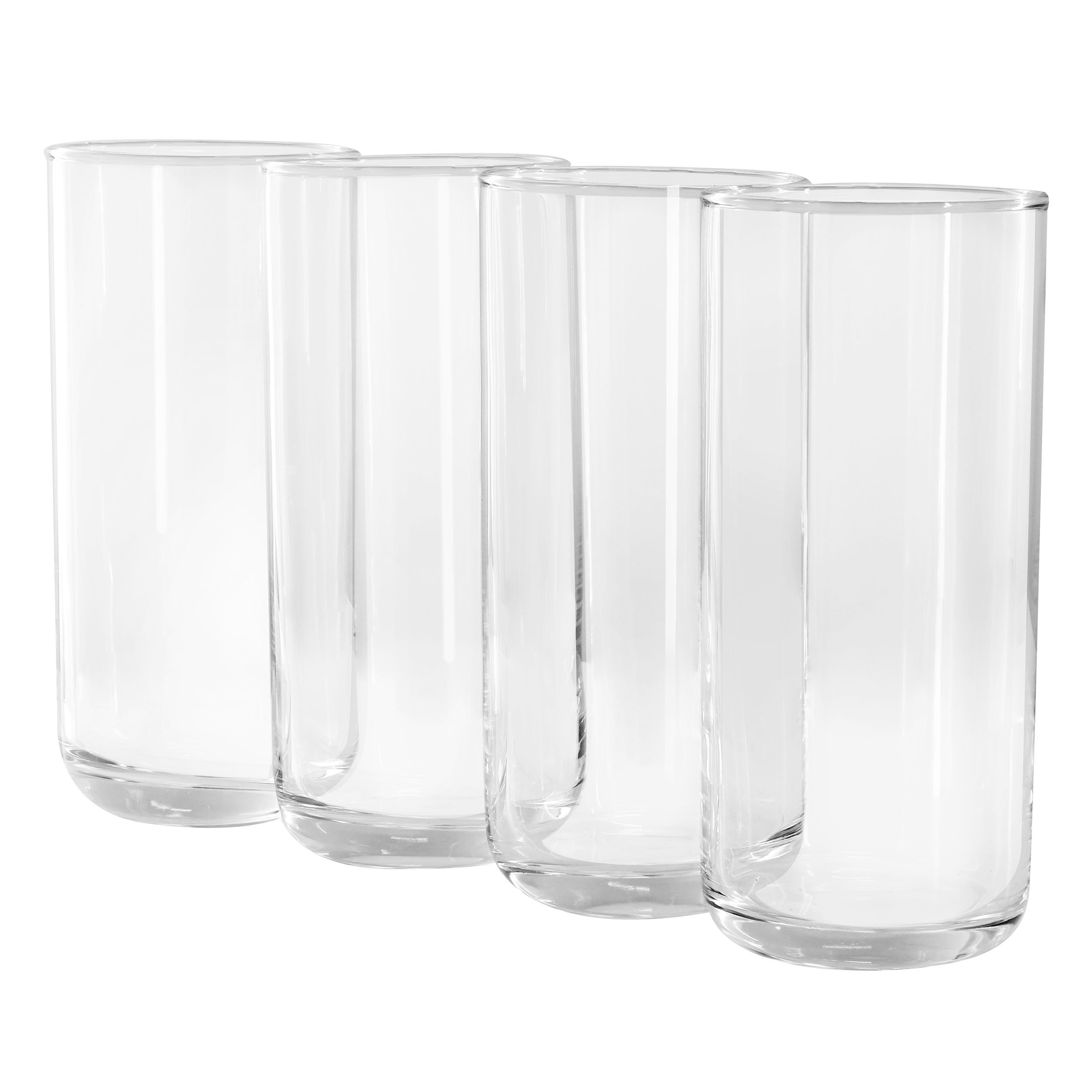Gibson Home Emory 4 Piece 17 Ounce Clear Glass Tumbler Set | Wayfair