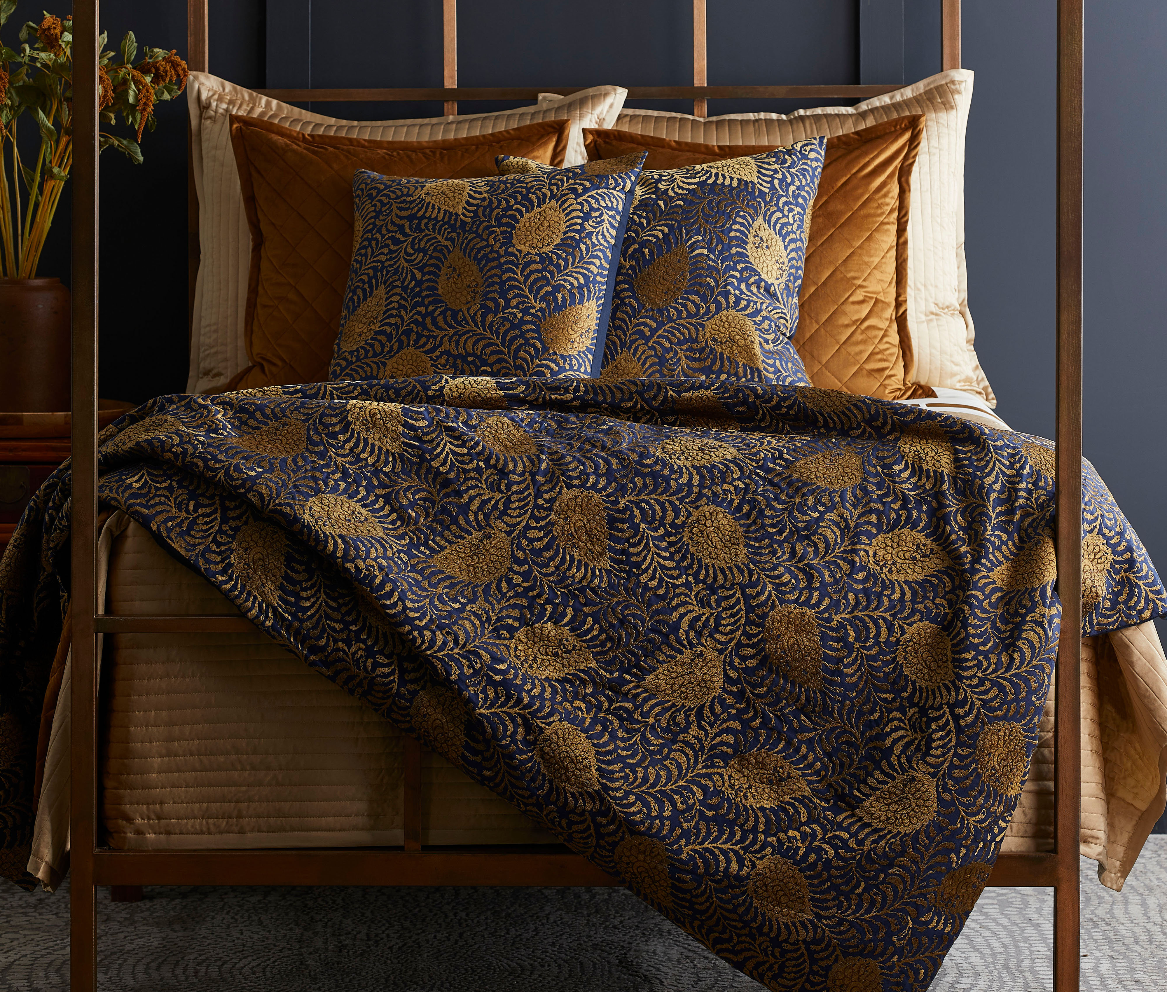 Ann Gish The Met x Ann Gish Kinrande Embroidered Duvet | Perigold