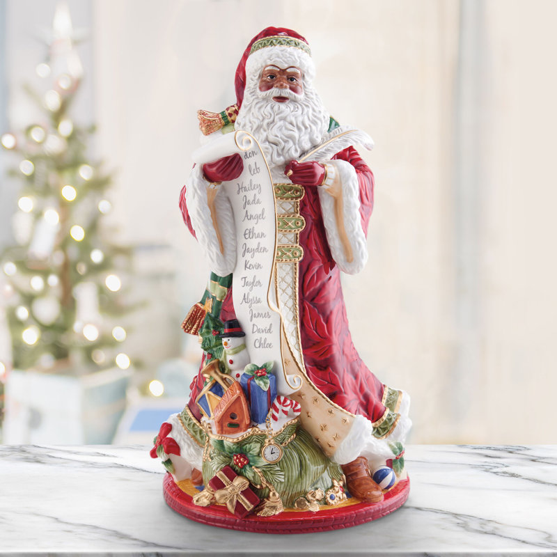 Fitz And Floyd Holiday Home Santa Figurine | Wayfair